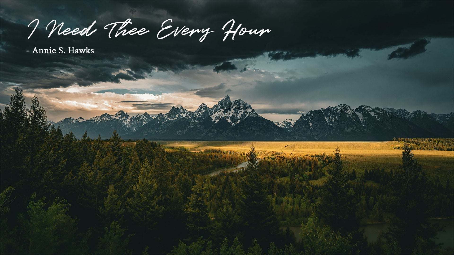 I Need Thee Every Hour -Annie S. Hawks – Melody Publications